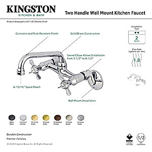 Kingston Brass KS113PN Essex Kitchen Faucet, Polished Nickel