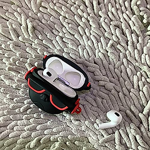 EJOSHELL 3D Unique Stylish Animals Hiphop Bulldog Silicone Case Compatible with Airpods3 2021 Airpods 3rd Soft Puppy Pet Headphone Cover a Funny French Dog Keychain for Girl Boys Best Gift Black