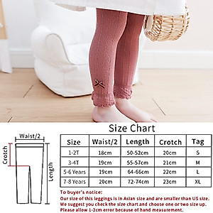 BOOPH 4 Pack Girls Legging Tight Flared Footless Knitted Pant 3-4 Years Multi1