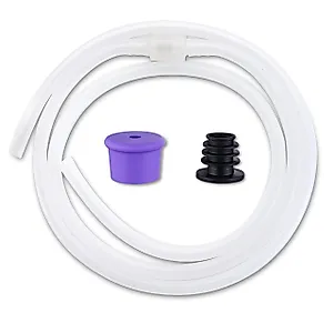 GAGALIFE Sink Soap Dispenser Extension Tube Kit,No More Top Refill, 47” Soap Dispenser Tube with Upgraded Check Value, G-Hose-47-NEW White