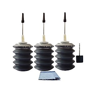 3x30ml Nano Premium Black Pigment Ink Refill Kit for Lexmark 32 Black Ink Cartridges for Lexmark Printer Jetprinter Home Copier Plus, P4330,P4350, P6250, P6350, P915, X3350, X5250, X5260, X5270, X5470, X7170, X7350, X8350, Z810, Z812, Z815, Z816, Z818 ...