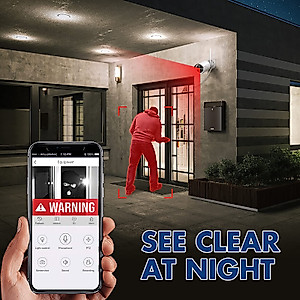 Wireless Security Camera System with 1TB Hard Drive, Security Cameras 1080P with 24/7 Video Audio Recording, IP66 Weatherproof Indoor Outdoor Camera, Plug and Play, Remote Access, Motion Detection