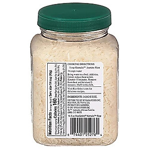 RiceSelect Discoveries Kamalis Intensely Fragrant Jasmine Rice, Gluten-Free, Non-GMO, Vegan, 14.5 Ounce Jar