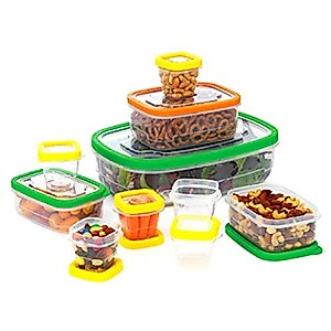Goodcook 272264 Flex Trim Plastic Container Set Food Storage, Plain