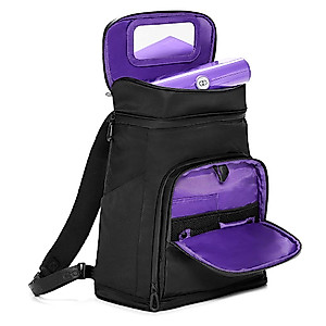 Caboodles Active by Simone Biles MVP Beauty Pack, Gym Bag with Padded Computer Compartment, Black, (Model: CAB60000A)