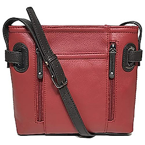 Tignanello Perfect Pockets Large Function Cross Body, Rouge/Brown