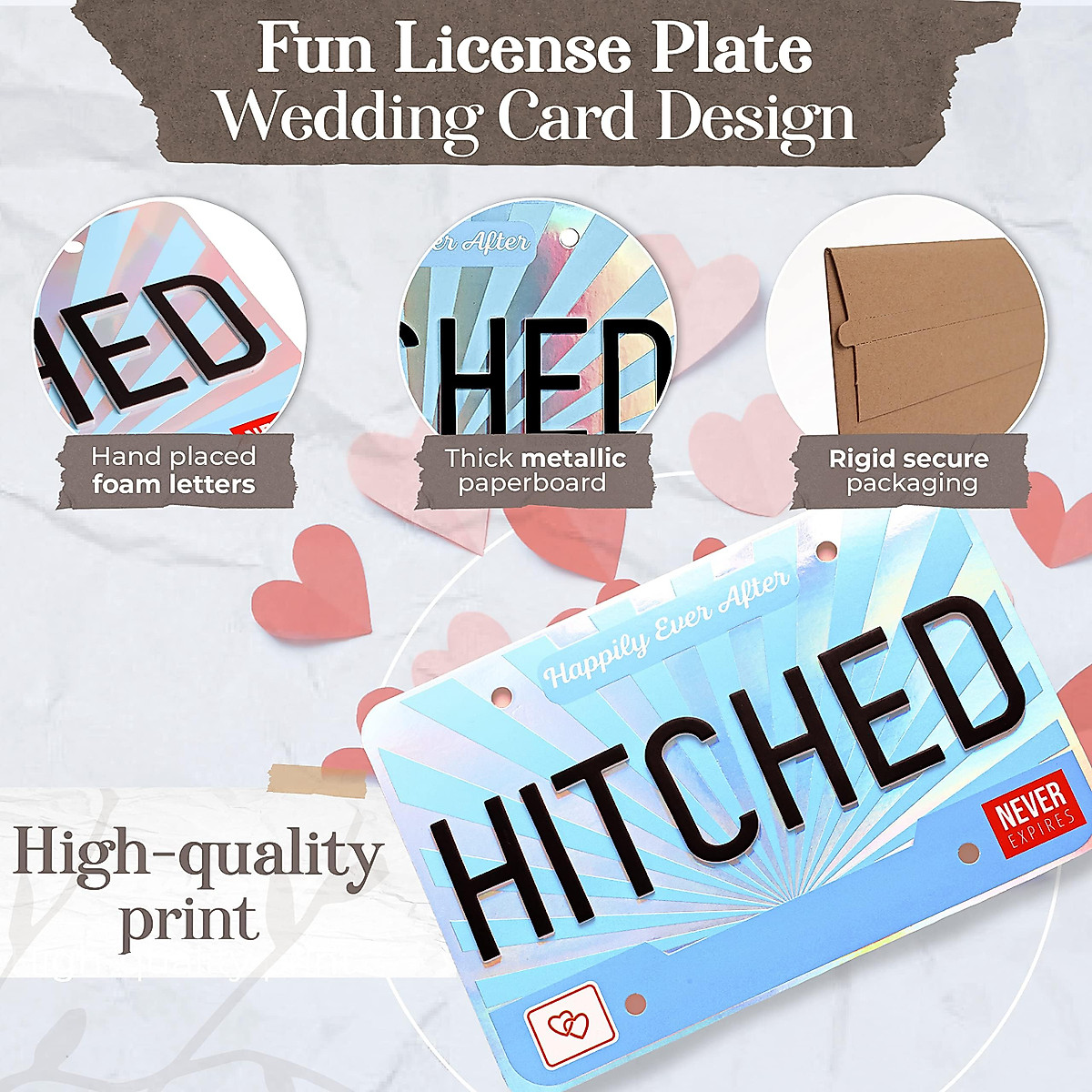 GIFTING GIGGLES Funny Wedding Card for couple | Newly Weds | Marriage Card for Couple | Wedding Day Congrats Gift | Congratulations Card | Premium Quality BIG [ 9 inch x 6 inch]