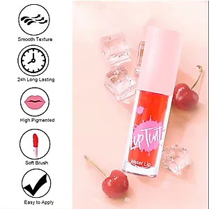 Rosarden Hydrating Lip Stain - Red Moisturizing Lip Stain - hydrating Lip Stain - Waterproof & Long Lasting Lip Stain - Water Based Lip Stain - Lip and Cheek Stain - Dark Lip Stain - Liquid Lip Stain (05#)