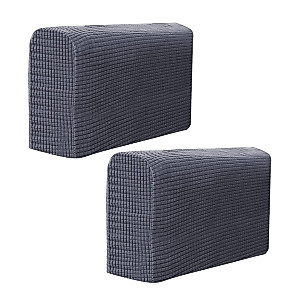 NOLITOY 2pcs armrest Cover Thicken Protective Cloth Protective case with armrests Interior Hand Towel Washable Protective Agent Grip armrest pad Two-Seater arm Cuff Chair Elastic