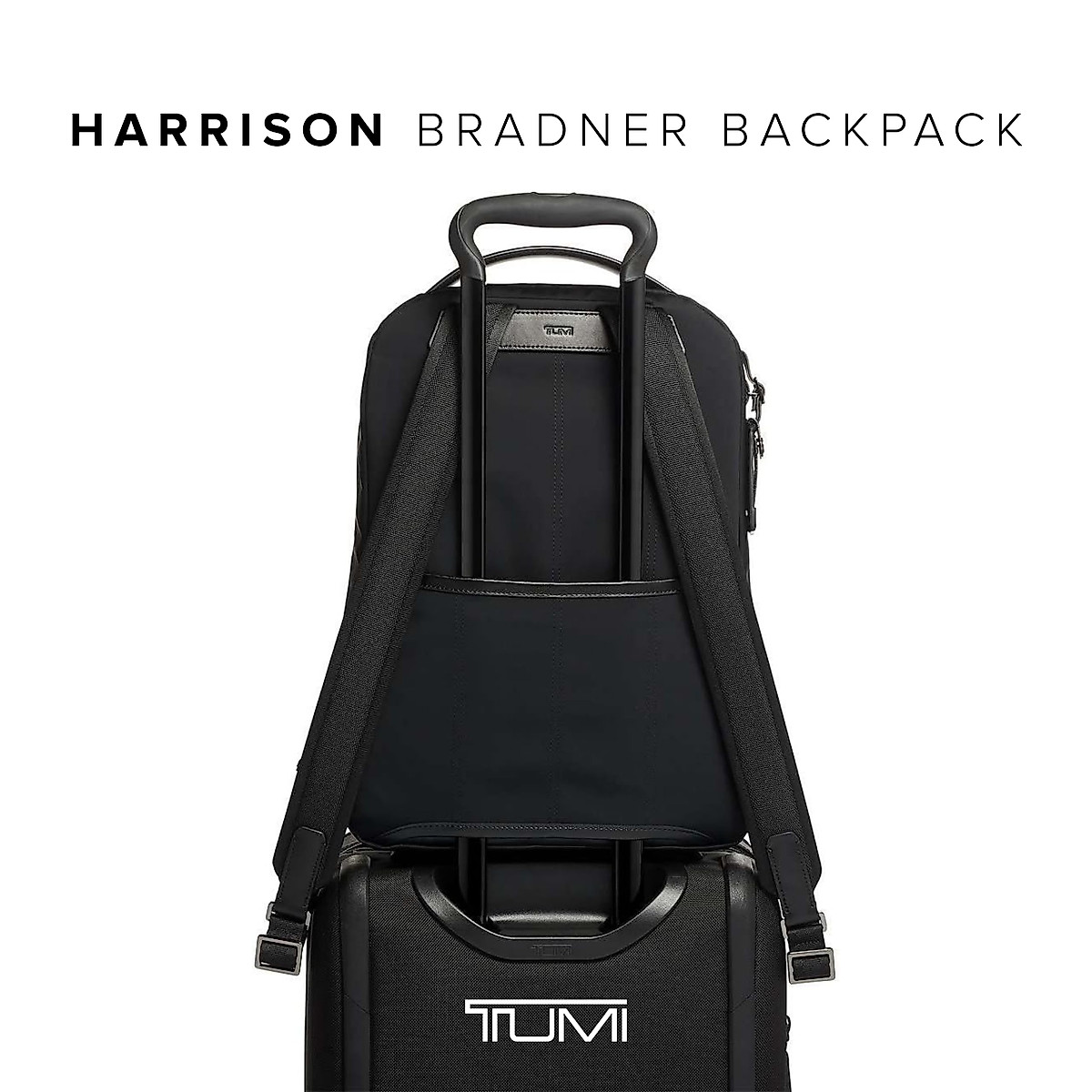 TUMI Harrison Bradner Leather Laptop Backpack - 14-Inch Computer Bag for Men and Women - Black