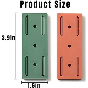 Power Strip Holder, Adhesive Punch Free Socket Holder, Self Adhesive Power Strip Mount, Surge Protector Mount Punch Free Cable Management System (E-4PC)