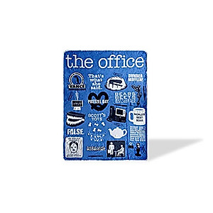 The Office Iconography Fleece Blanket | 45 x 60-Inch Soft Throw Blanket