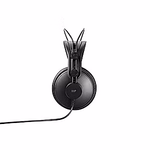 Monoprice - 116150 Modern Retro Over Ear Headphones with Ultra-Comfortable Ear Pads Perfect for Mobile Devices, HiFi, and Audio/Video Production Black