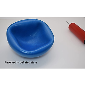 CIZEBO 4 inch Therapy Ball for Release Hip Flexors, Pain Relief for Lower Back Thigh Muscles, Small Exercise Ball for Physical Therapy, Blue