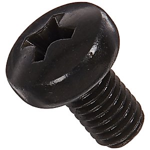 Small Parts M58D7985AB Steel Pan Head Machine Screw, Black Oxide Finish, Meets DIN 7985, #2 Phillips Drive, M5-0.8 Thread Size, 8 mm Length, Fully Threaded, Import (Pack of 100)