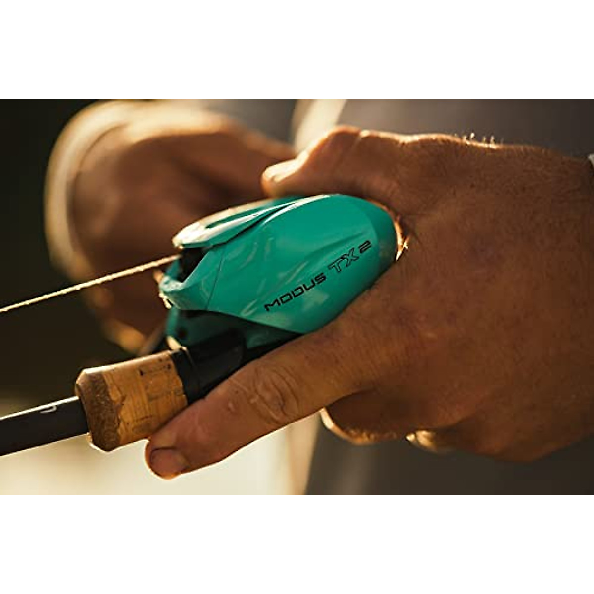 13 FISHING - Modus TX2 Baitcast Reel - 7.3:1 Gear Ratio - Right Hand Retrieve (Salt+Fresh) - MODTX2-7.3-RH, Seafoam Green