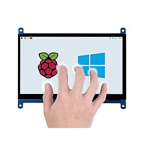 for Raspberry Pi 7inch HDMI LCD (C) Rev4.1, 7" 1024×600 Capacitive Touch Screen IPS Display Monitor for Raspberry Pi 4B/3B+/3B/2B/B+/A+/Zero W/WH/BeagleBone Black/Banana Pi, PC Windows 10/8.1/8/7