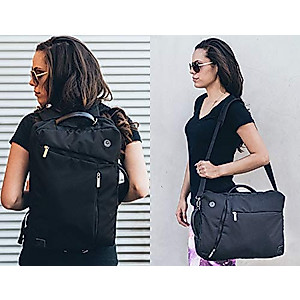 ROXIE 11.6 12 13 Inch Laptop Tablet Backpack Messenger Shoulder Bag Sleeve for iPad Air 13/Pro 13, iPad Pro 12.9, Surface Pro X 9 8 7, Galaxy Tab S9+ S8+ S7+