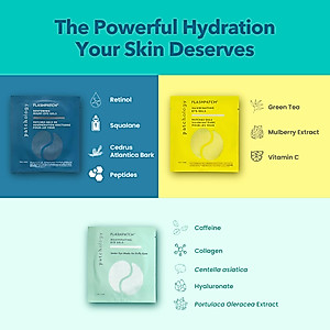 Patchology All Eyes On You Under Eye Mask - Retinol, Collagen & Green Tea Infused - Eye Gels for Dark Circles, Puffiness, & Wrinkles, Eye Patches for Night, Beauty Travel, Reduce Puffy Eyes (6 Pairs)