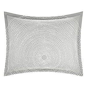 Marimekko - Queen Comforter Set, Smooth Cotton Percale Bedding with Matching Shams, Medium Weight Home Decor (Fokus Grey, Queen)