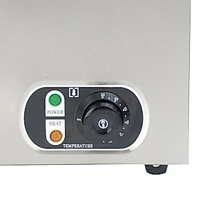 TsoLay Electric Commercial Food Warmer, Large Capacity 3 Pan Stainless Steel 1500W Electric Countertop Steam Table with Automatic Temperature Control, Faucet Design for Catering and Restaurants