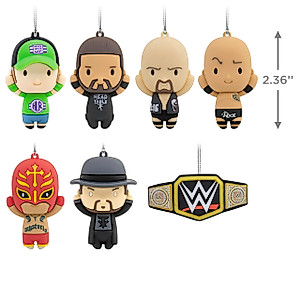 Hallmark WWE Mystery Christmas Ornaments, Set of 2, Shatterproof