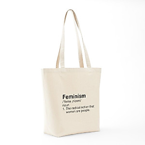 CafePress Feminism Definition Tote Bag Canvas Tote Shopping Bag