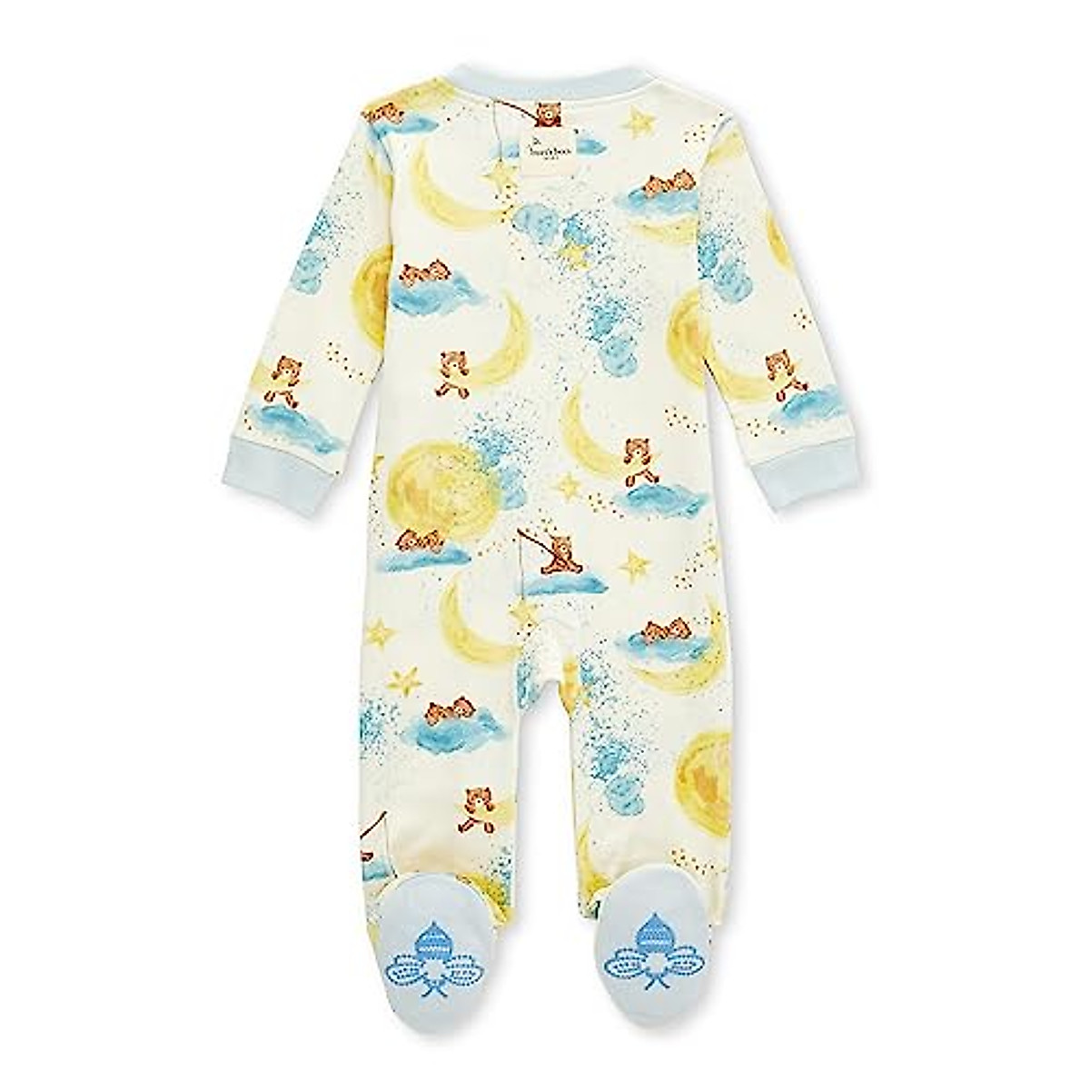 Burt's Bees Baby Sleep and Play PJs, 100% Organic Cotton One-Piece Zip Front Romper Jumpsuit Pajamas
