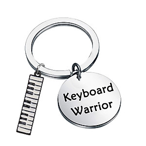 AKTAP Piano Keyboard Keychain Piano Lovers Gift for Pianist Piano Teacher Keyboard Musical Instruments Key Ring (Piano Keyboard Keychain)