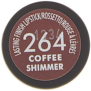 Rimmel Lasting Finish Lipstick - Up to 8 Hours of Intense Lip Color with Color Protect Technology and Exclusive Black Diamond Complex - 264 Coffee Shimmer, .14oz