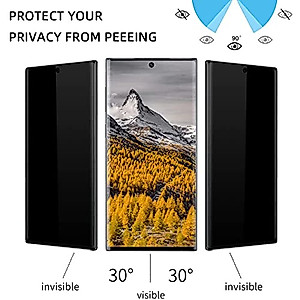 BIIKoil [2+2 Pack] for Samsung Galaxy S22 Ultra 5G Screen Protector Tempered Glass Camera Lens Protector,Touch Sensitive,Fingerprint Support,9H Hardenss(6.8")