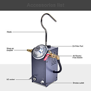 AA009 Car Fuel Leak Detectors, Diagnostic, Automotive Fuel Pipe System Leak Tester with EVAP System for all cars, motorcycles, snowmobiles, ATV, light trucks, boats