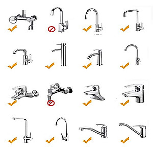 2PCS 360-Degree Swivel Kitchen Sink Faucet Aerator with 2 Function Swivel Sprayer,Water Saving Bubbler Connector Swivel Tap Aerator Diffuser for Kitchen Bathroom …