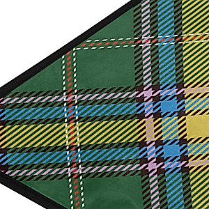 Scots Style Tartan Kitchen Mats for Floor Area Rug for Vestibule Living Room Restroom 39x20 Inch