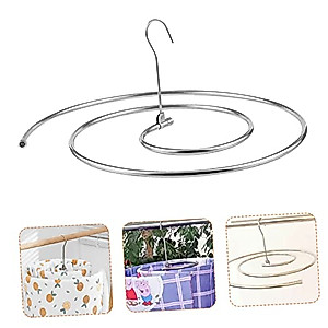 GARVALON Bed Linen Drying Rack Collapsible Clothing Rack Laundry Drying Rack Collapsible Folding Hangers 2pcs Blanket Hanging Rack Blanket Dryer Rack Spiral Sheet Dry Hanger Blanket Rack