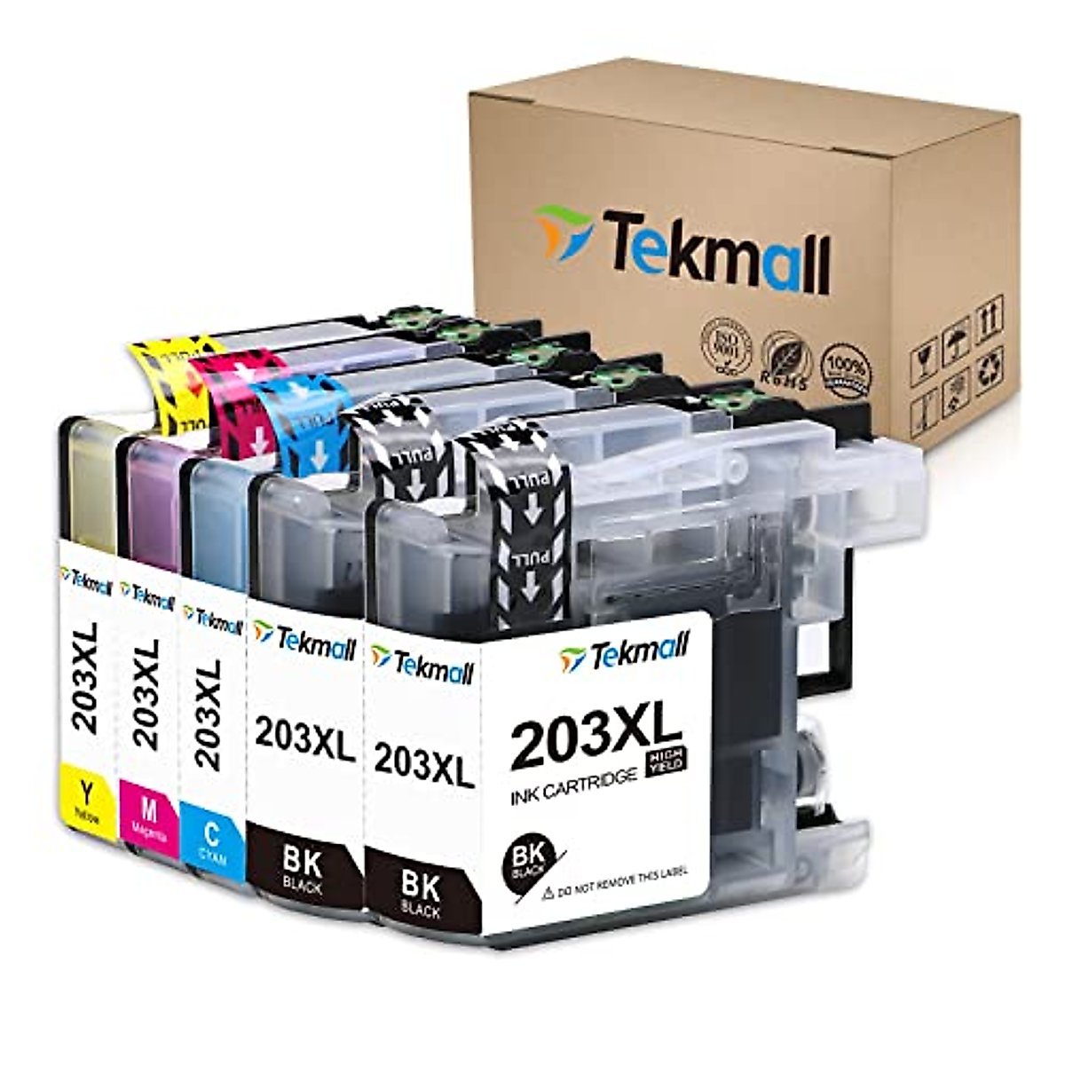 Tekmall Compatible Ink Cartridges for LC203XL LC 203 LC203 LC201 LC205 for MFC-J485DW MFC-J480DW MFC-J885DW mfc-j4620dw MFC-J460DW MFC-J880DW MFC-J680DW MFC-J4420DW Printers