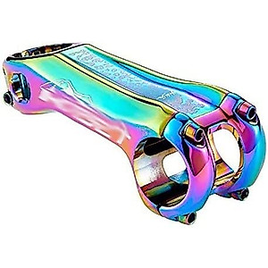 ZECHAO Bike Stem,Road Mountain Bike Stem 20 Degree 28.6 * 31.8mm 80/90/100 Mm Bike Handlebar Parts Mountain CNC Handlebar Stem Bike Stem (Color : Rainbow, Size : 90mm)