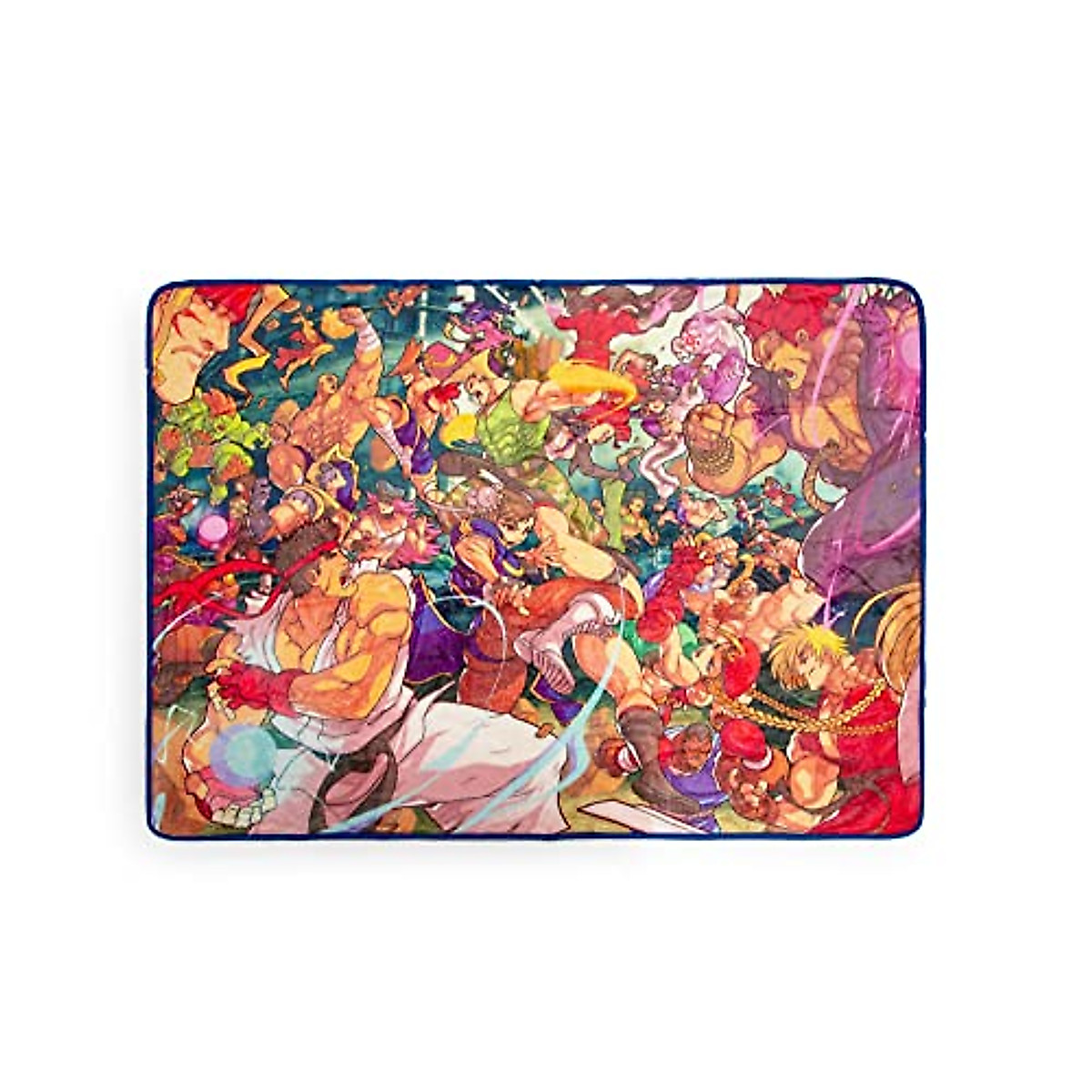 Street Fighter Fleece Throw Blanket | Plush Soft Polyester Cover For Sofa and Bed, Cozy Home Decor, Luxury Room Essentials | Capcom Video Game Gifts For Adults and Kids | 45 x 60 Inches