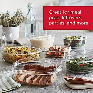 Rubbermaid Meal Prep Premier Food Storage Container, Set of 3, Grey