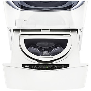 LG 27" SideKick Pedestal Washer - 6 Mode(s) - Drawer - 1 ft³ Washer Capacity - 120 V AC Input Voltage - Freestanding - Chrome, Plastic - White