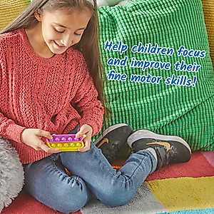 hand2mind Ten Frame Sensory Bubble Poppers, Pop Fidget Toys for Kids, Counting Math Manipulatives Kindergarten, Fidgets for Classroom, Calm Down Corner Supplies, Easter Basket Stuffers (Set of 6)