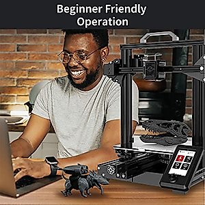 Voxelab Aquila X2 Upgrade 3D Printer Integrated Structure Design with Carborundum Glass Platform and TMC2208 32-bit Silent Mainboard, 8.66x8.66x9.84in Printing Size
