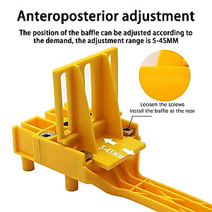INDPROD Handheld Dowel Jig 15pcs,Pocket Hole Jig Kit for woodworking,3 Metal Bushing Sizes 6mm 8mm 10mm,Hole Screw Jig Positioner,Punch Locator Includes Removable Dowels Hex Key Self-Centering Pins