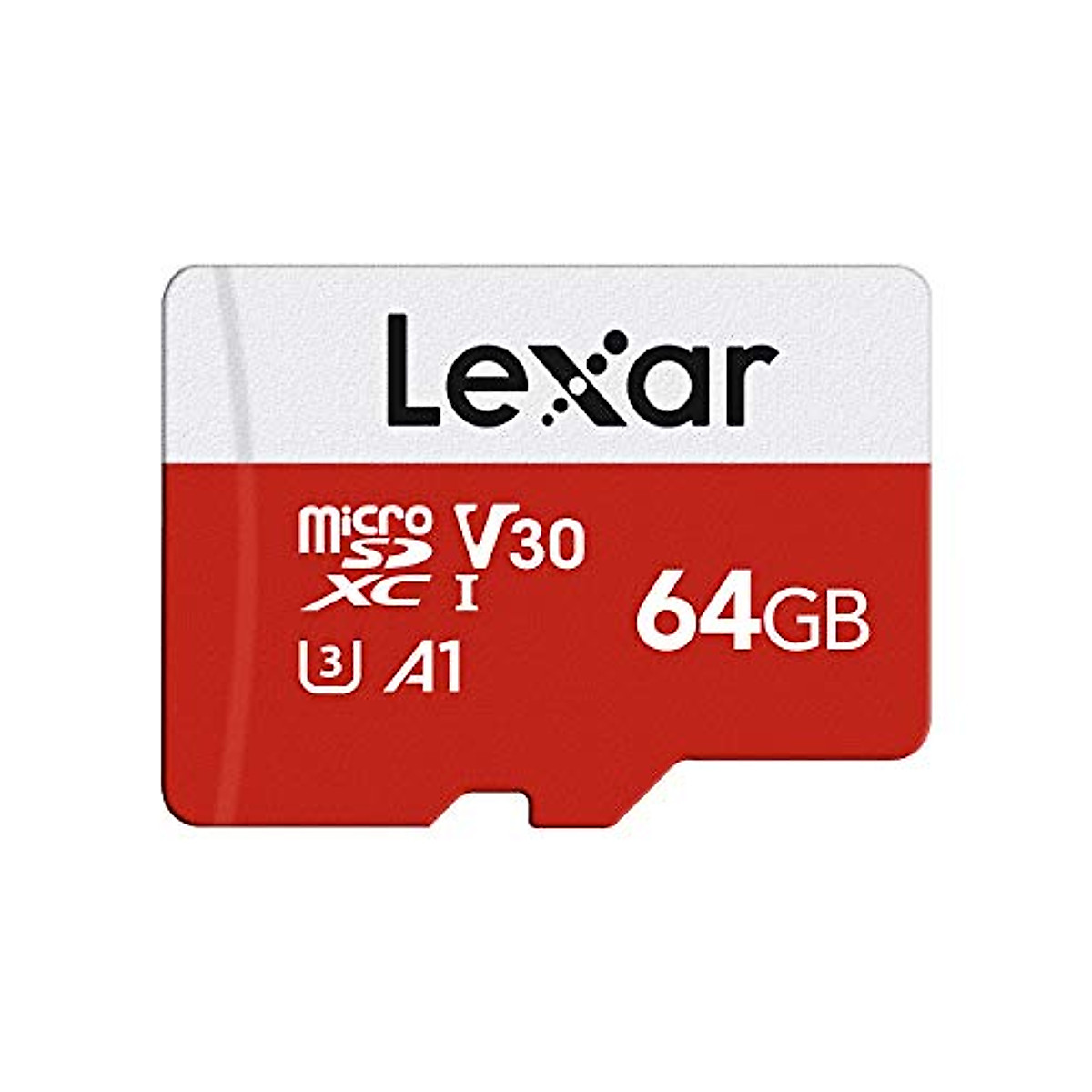 Lexar 64GB Micro SD Card, microSDXC UHS-I Flash Memory Card with Adapter - Up to 100MB/s, A1, U3, Class10, V30, High Speed TF Card