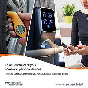 Renata CR2325 Batteries - 3V Lithium Coin Cell 2325 Battery (4 Count)