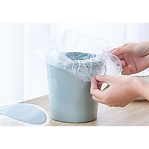 ZHOUWHJJ 1.6 Liter Small Trash Bag for Small Tiny Trash Bin Can Countertop Plastic Desk Car Mini Trash Can Trash Bin, 2 Rolls(200 Counts)