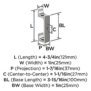 Amerock H3700926 | Bray Double Prong Decorative Wall Hook | Polished Chrome Hook for Coats, Hats, Backpacks, Bags | Hooks for Bathroom, Bedroom, Closet, Entryway, Laundry Room, Office