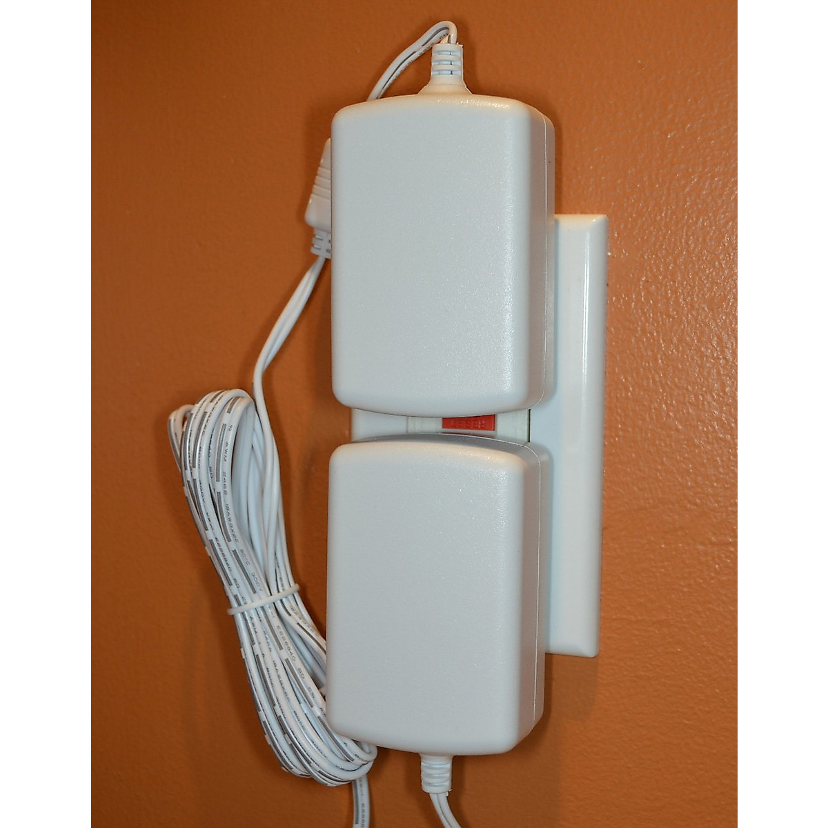 AVO 24VD170W - 24VDC 1.7A White Wall Plug DC Adapter/Power Supply, Input: 100-240VAC 50/60Hz, Non-Terminated 10 Foot Parallel Zip Cord Lead Wire