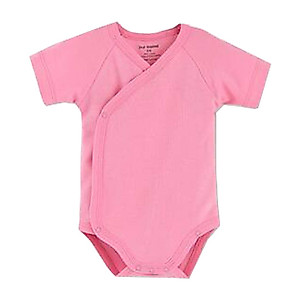 Baby Boys Girls Short Sleeves Kimono Clothes Cotton Baby Side-Snap Bodysuit Pack of Baby Layette Set (Newborn)