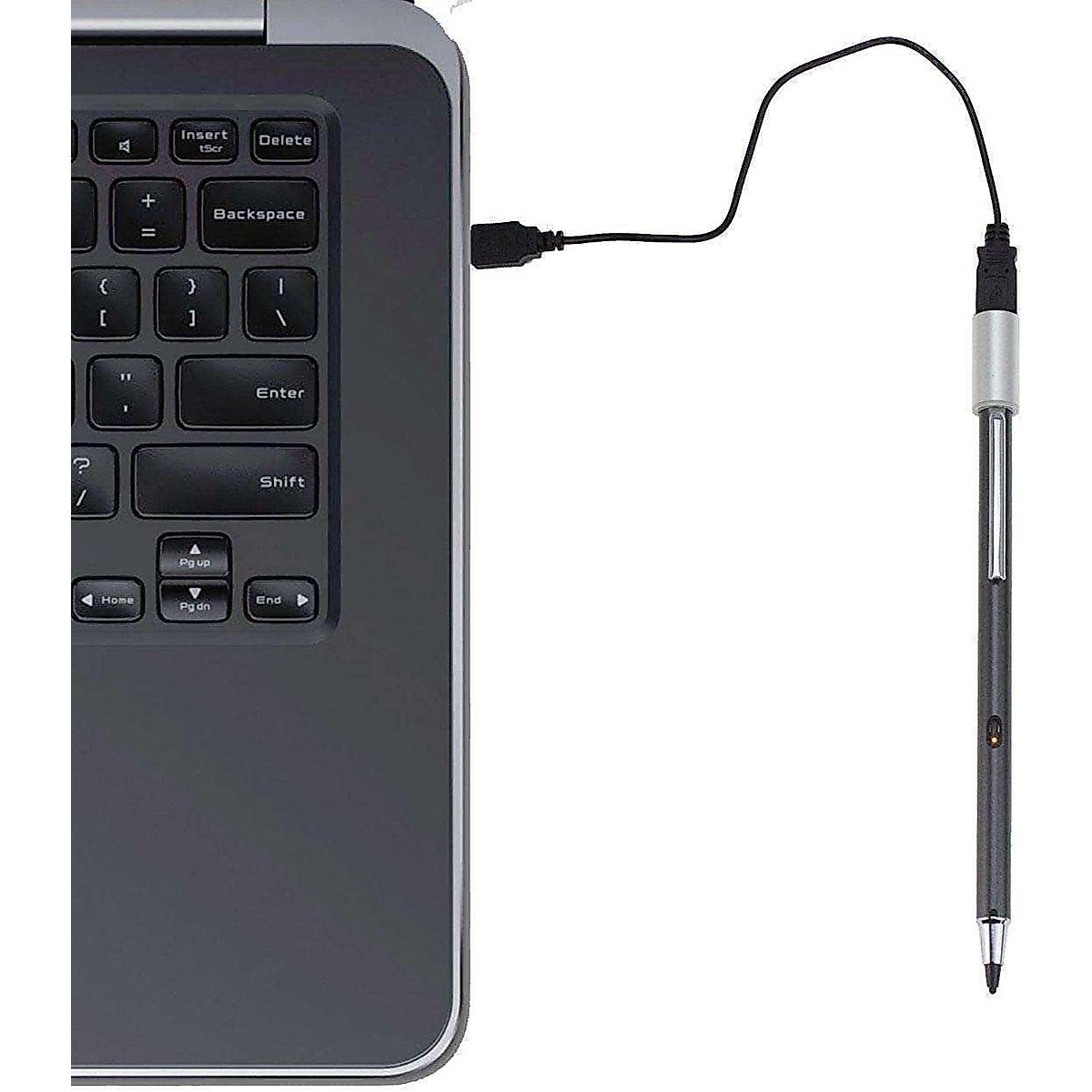 Broonel Grey Rechargeable Fine Point Digital Stylus - Compatible with Blackview TAB15 Android 12 Touchscreen 10.5" Tablet
